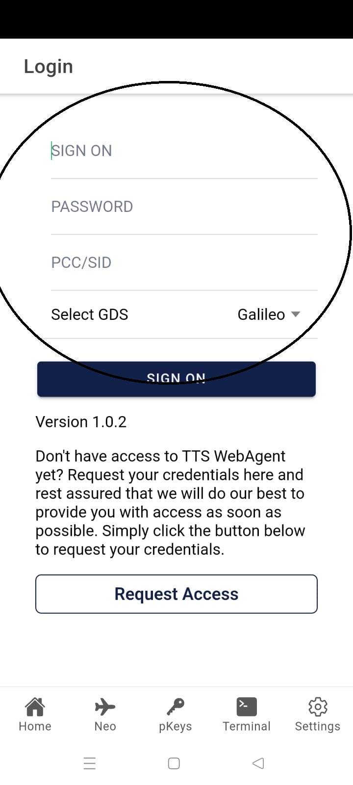 Login – TTS Support
