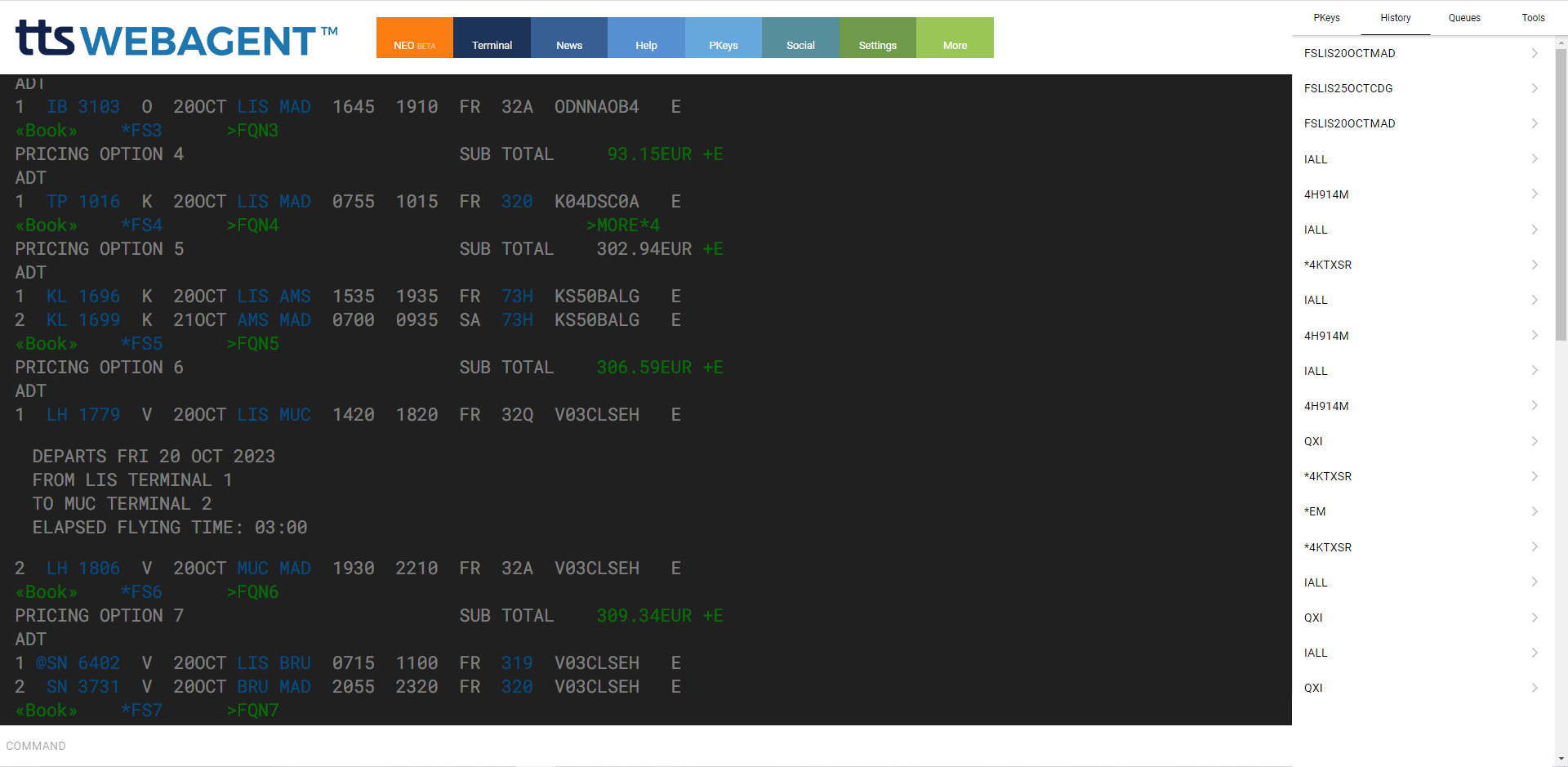Terminal | History – TTS Support