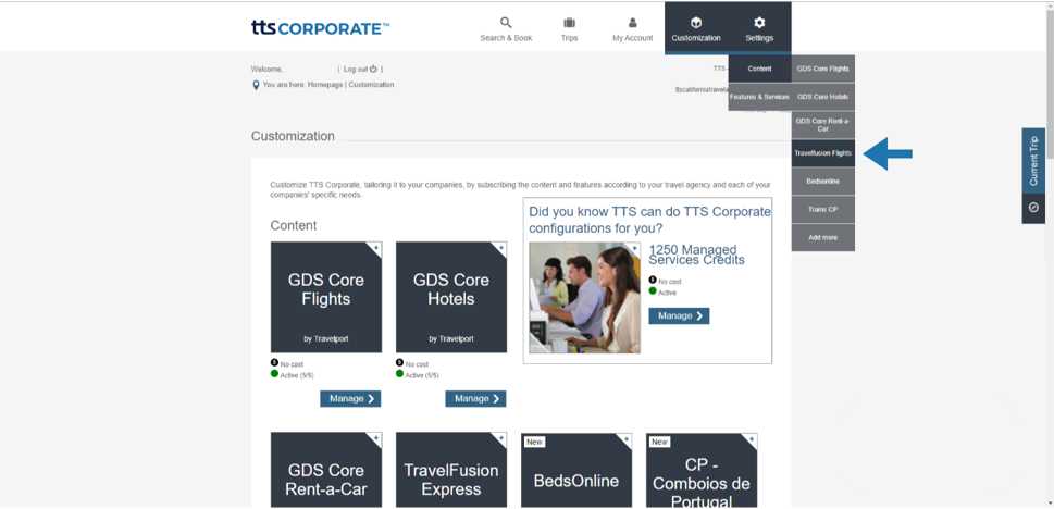 Setting up NDC configurations – TTS Support