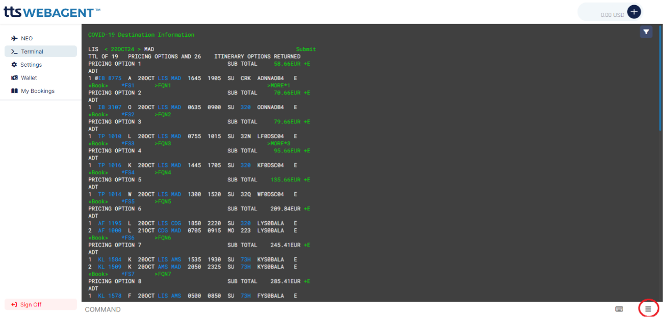 Terminal | History – TTS Support