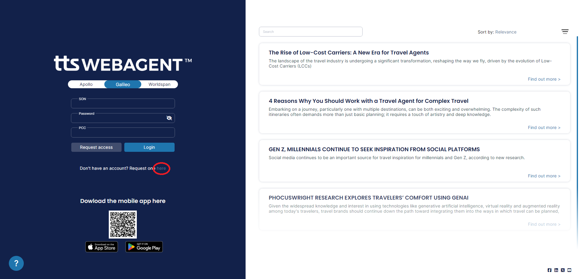 Request Access to TTS WebAgent – TTS Support