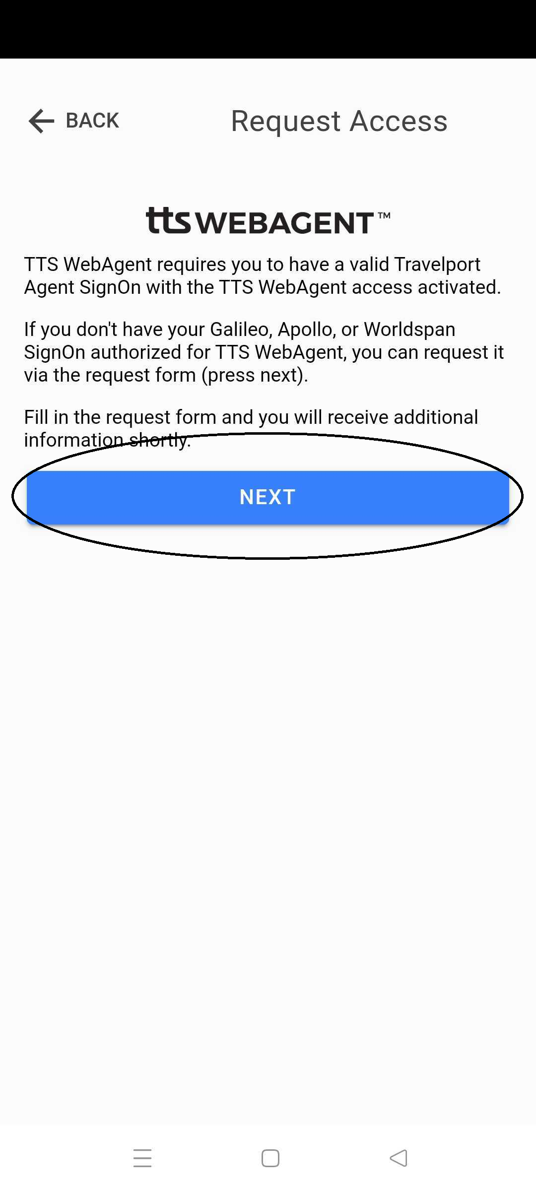 Request Access to TTS WebAgent – TTS Support