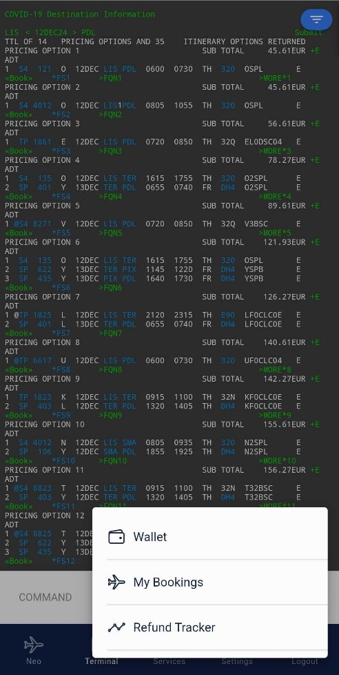Main Menu – TTS Support